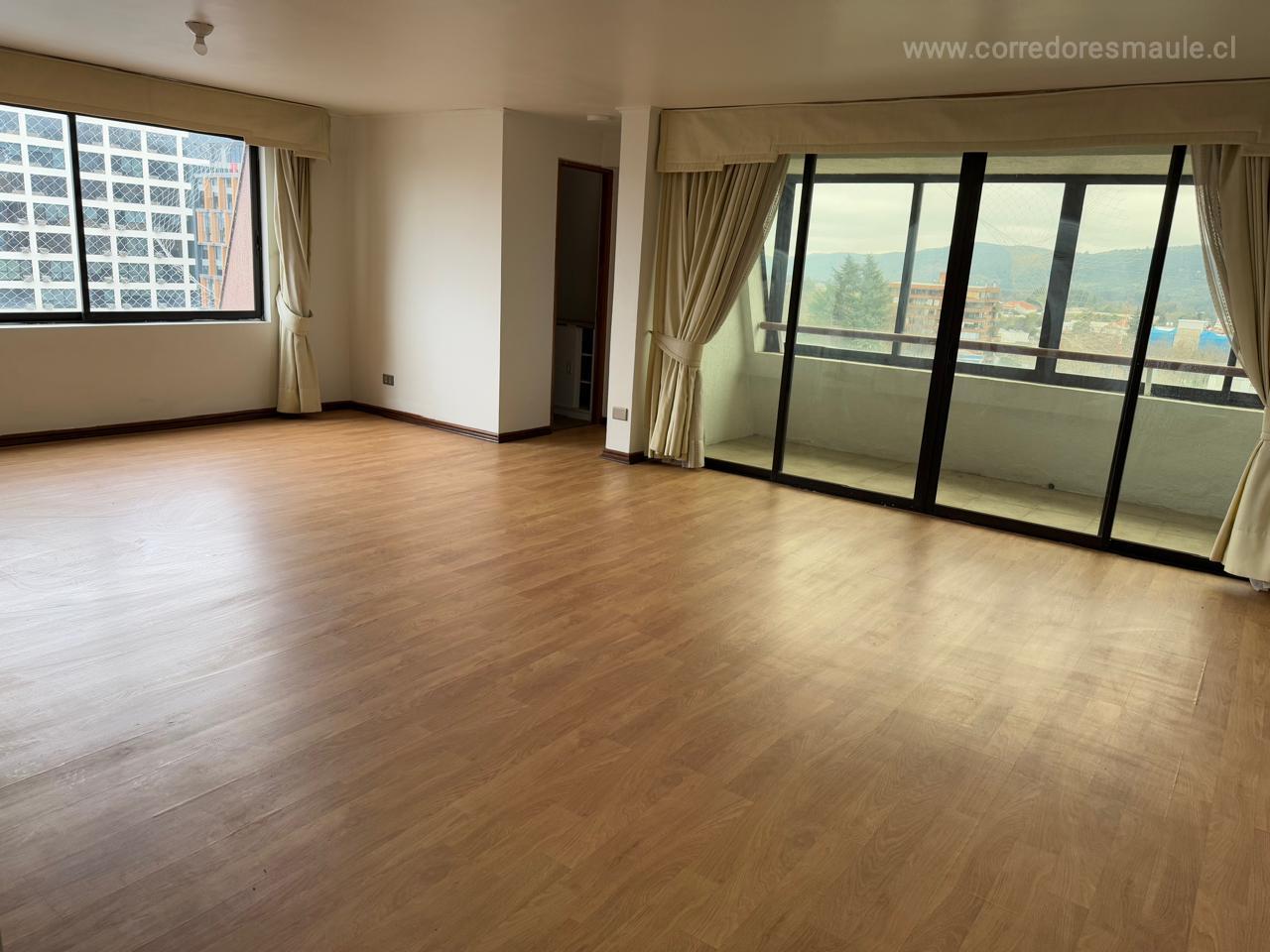 Venta departamento 135 m2 centro de Talca, Edificio Las Palmas - Corredores Maule
